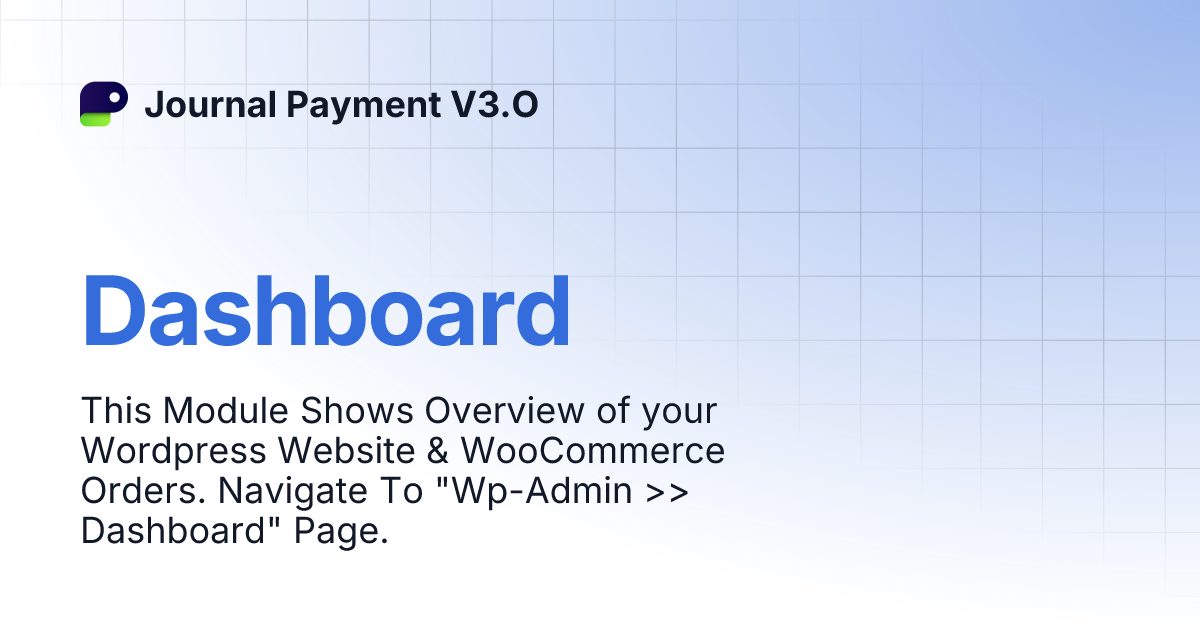 Dashboard | Journal Payment V3.O